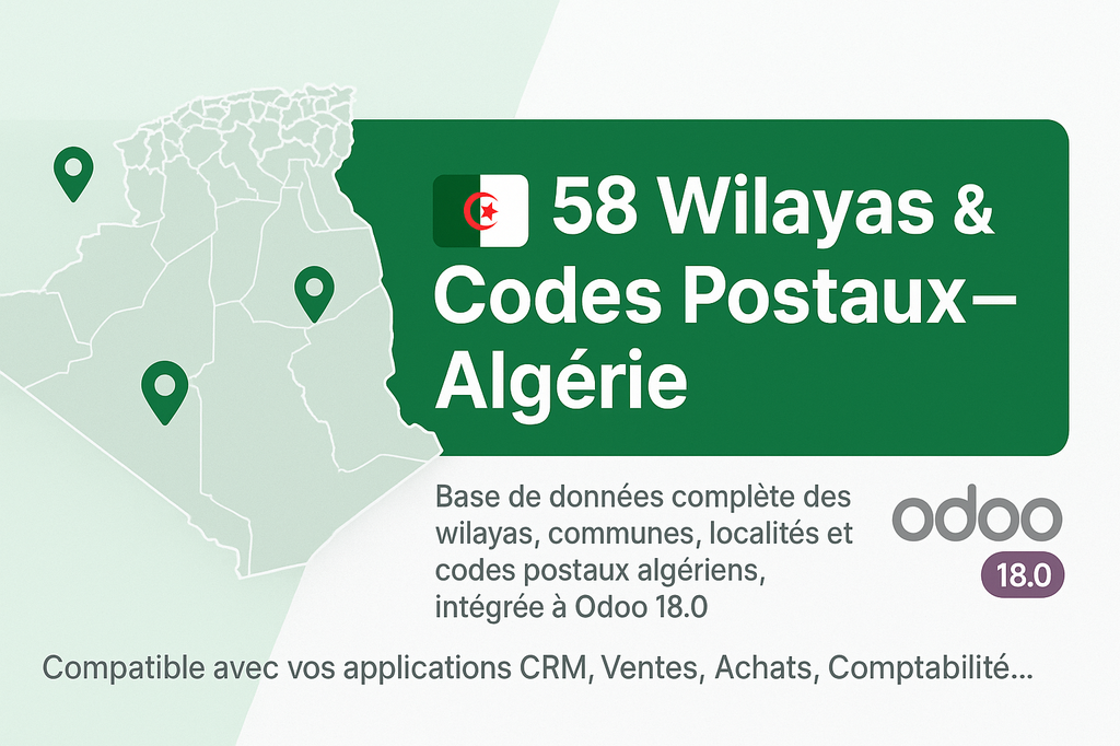 Wilayas et Codes Postaux - Algérie